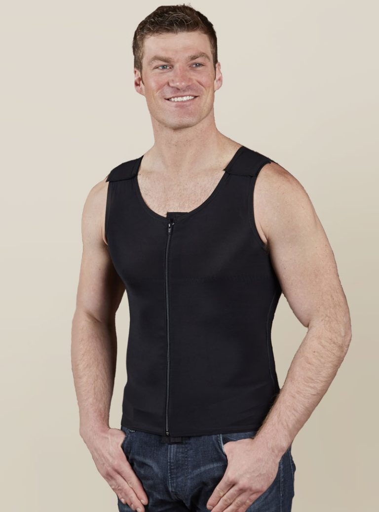 SC-120 Extra Long Full Support Vest - Gynecomastia Recovery Garment